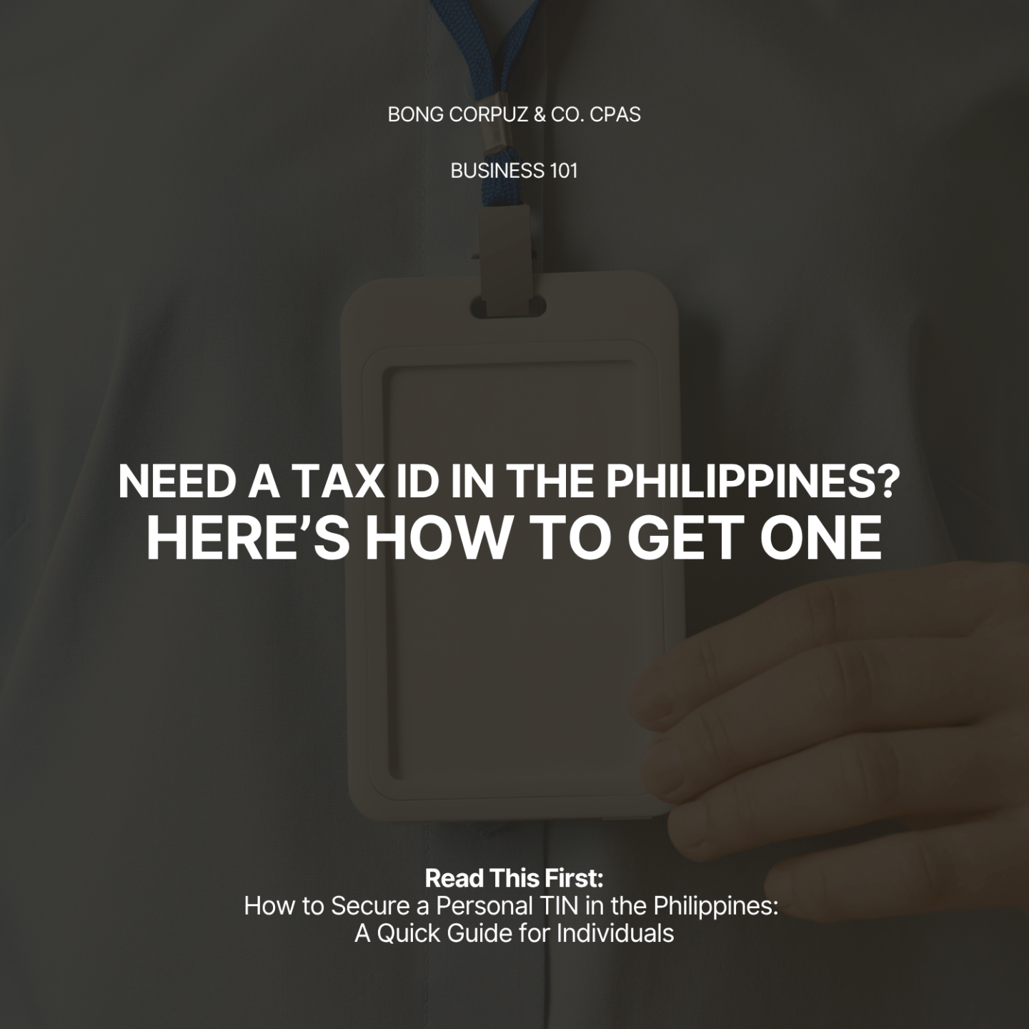 How to Secure a Personal TIN in the Philippines: A Quick Guide for ...