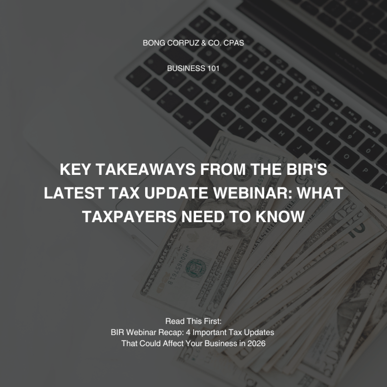 BIR Webinar Recap: 4 Important Tax Updates That Could Affect Your ...
